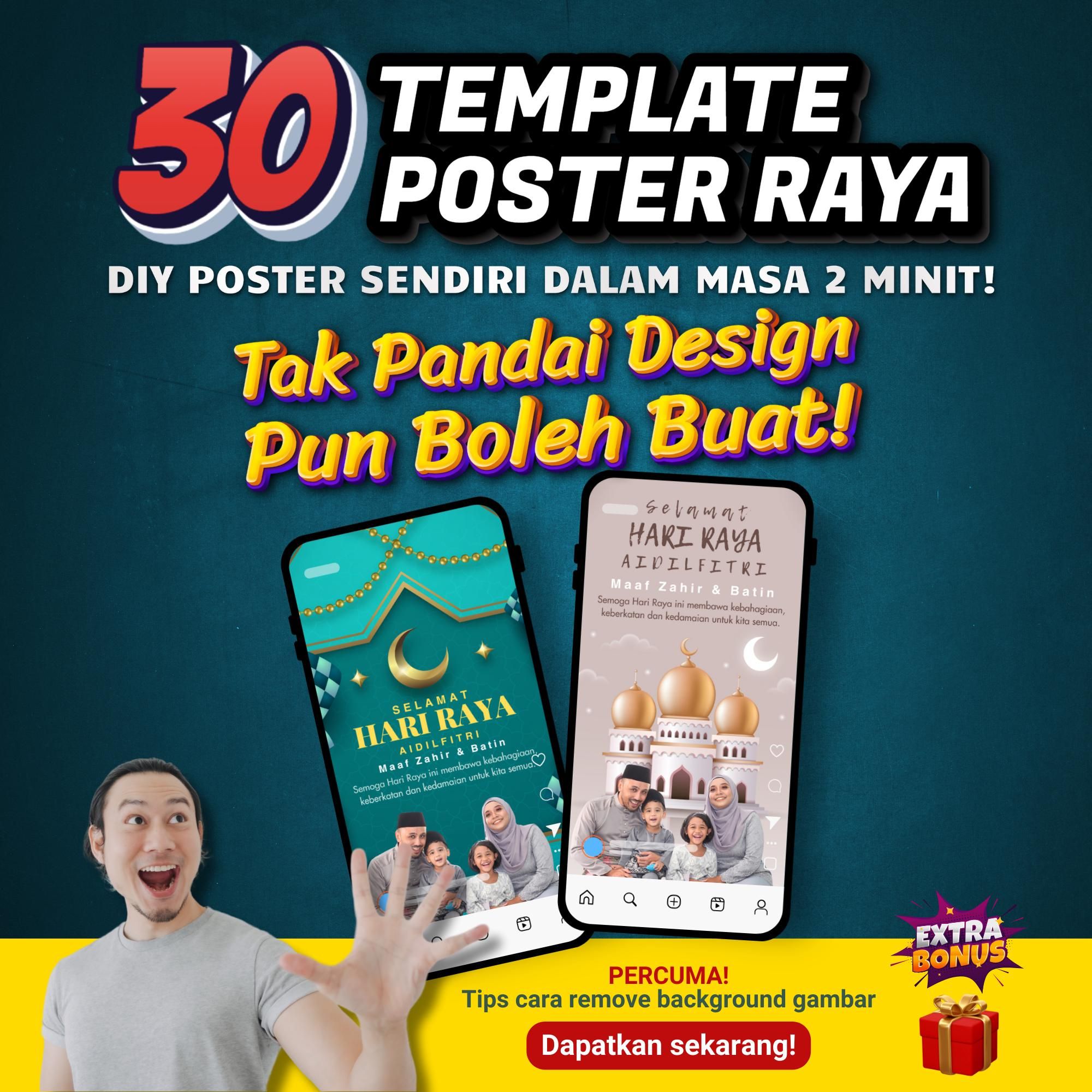 30 Template Poster Raya. DIY Sendiri Poster Raya! – Alhassan Printing